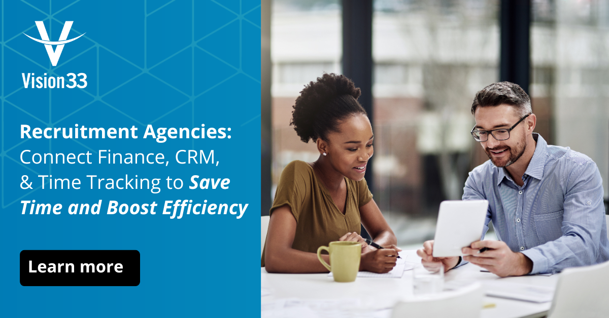 Sage Intacct for Recruitment | Vision33